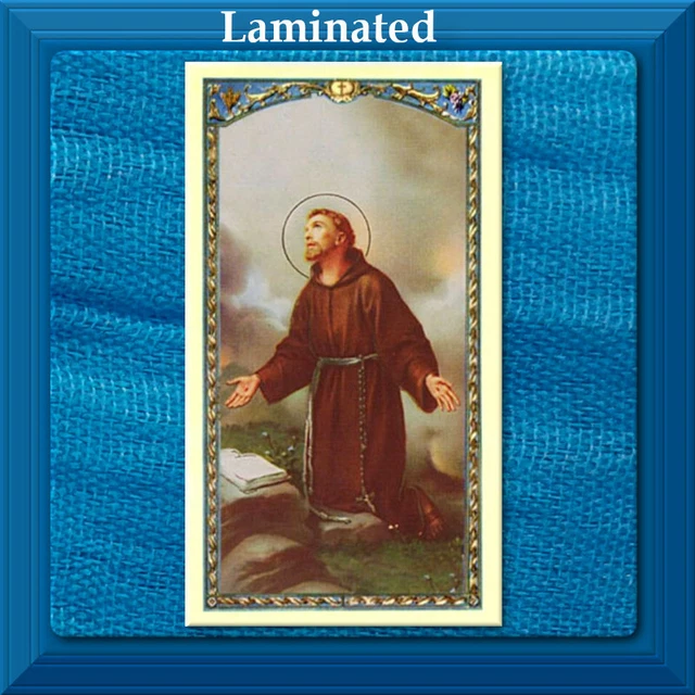 Laminated Holy Cardandst Clare Of Assisi Laminated Holy Card L86 £331 Picclick Uk