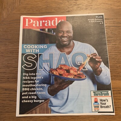PARADE MAGAZINE 2022 Shaq Shaguille Oneal TV Movie Music Celebs ...