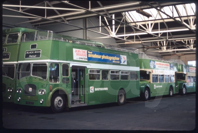ORIGINAL BUS SLIDE - Southdown 414DCD Leyland Titan PD3 July 1981 ...