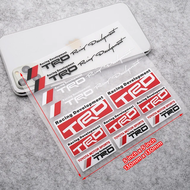 TRD RACING DEVELOPMENT Motor Sports Car Logo Sticker Vinyl Decal ...