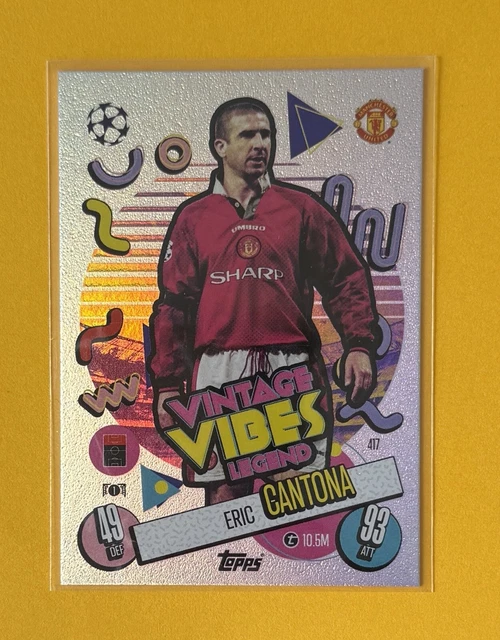 TOPPS MATCH ATTAX CL 2024-25 24-25 Vintage Vibes Legend Eric Cantona no 417 £2.79 - PicClick UK