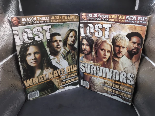 LOST OFFICIAL MAGAZINE #5 & #6 What Kate Did & Survivors £14.99 ...