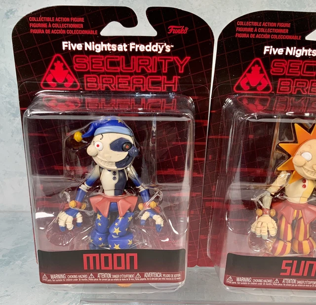 FIVE NIGHTS AT Freddys Sun & Moon FNAF Security Breach Funko Action ...