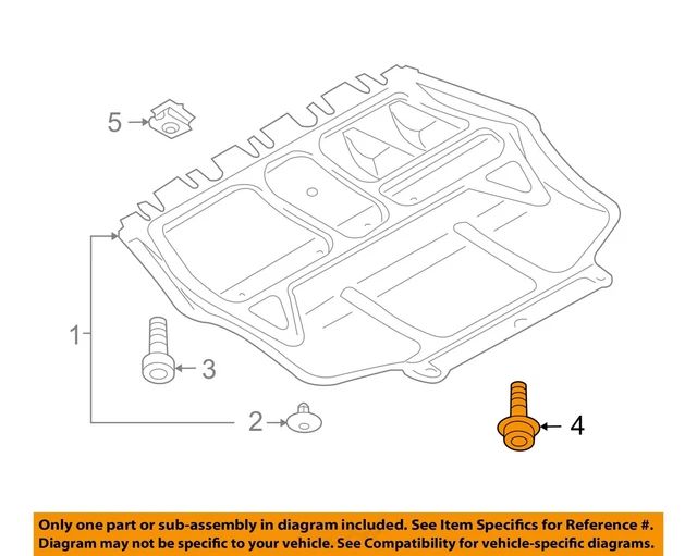VW VOLKSWAGEN OEM 06-14 GTI Splash Shield-Splash Shield Rear Bolt ...