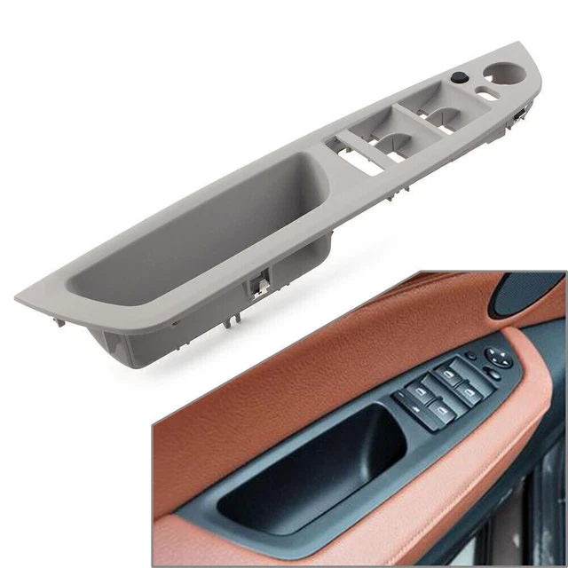 CAR INNER DOOR Handle Panel Tirm Cover For BMW X5 X6 E70 LHD ABS GREY ...
