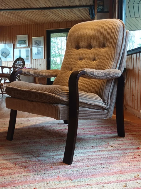 FAUTEUIL VINTAGE RELAX Fauteuil 60S Rétro Easy Chair Danish Fauteuil ...