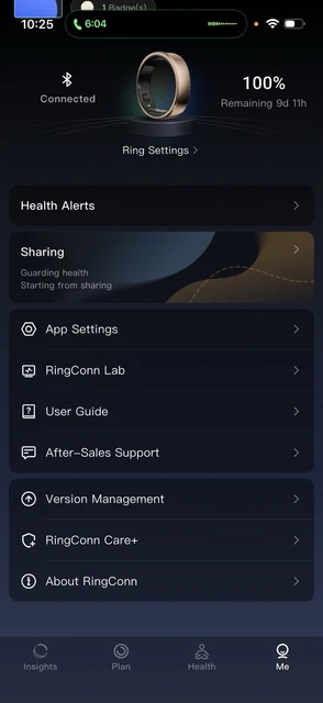 RINGCONN GEN 2 Air Smart Ring Size 9, Color: Dune Gold, Model RCA-02 ...