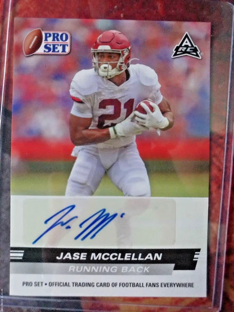 ENSEMBLE JASE MCCLELLAN RC Auto SP 2022 Leaf Pro recrue autographe AL ...