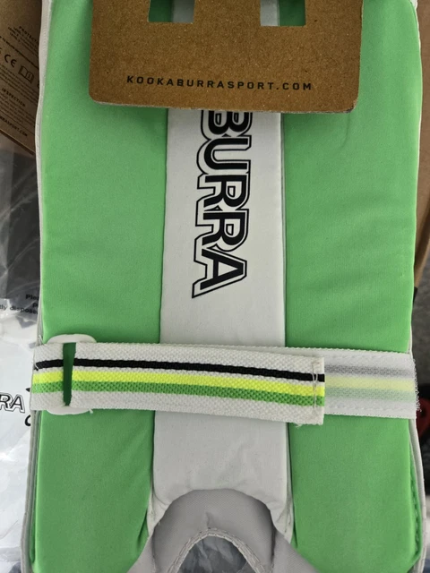 2025 KOOKABURRA KAHUNA 6.1 White Green Batting Pads £30.00 - PicClick UK