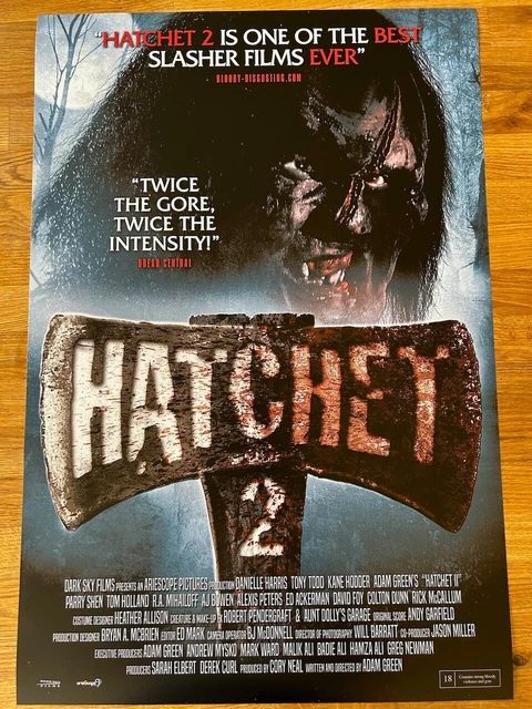 POSTER HATCHET 2 43cm x 64cm (bit bigger than A2) EUR 4,71 - PicClick IT