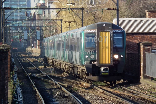 CLASS 350 350406, 4 car EMU, in LNWR London Northwestern Railway at Man ...