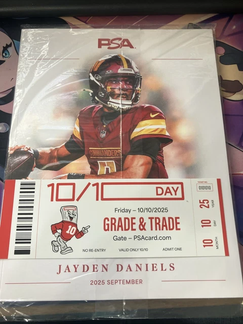 PSA MAGAZINE SEPTEMBER 2025 Jayden Daniels + PSA 10/10 DAY Ticket New £ ...