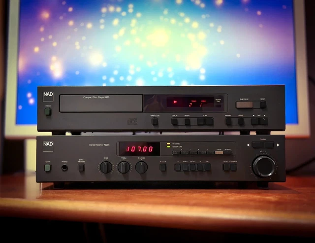 NAD 7020E + 5320 🌈RaRe🌈 UK Vintage Stereo Receiver CD Player Bundle £ ...