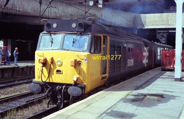 ORIGINAL RAILWAY PHOTOGRAPHIC negative Class 50 50016 at Birmingham New ...