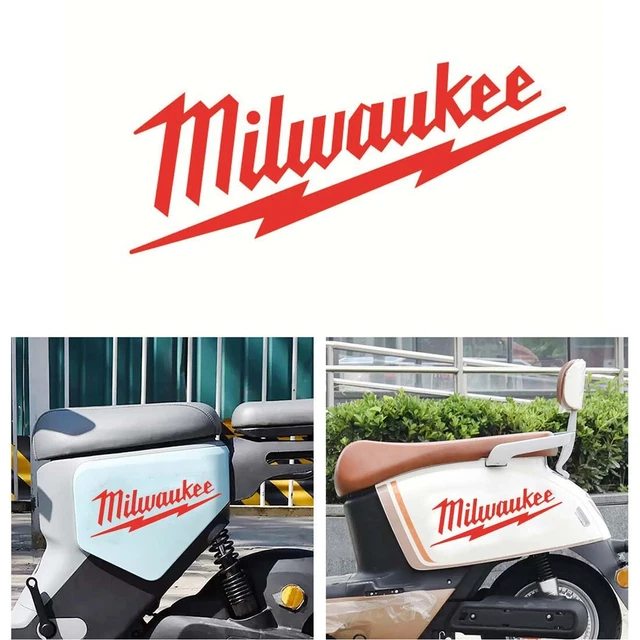 RED MILWAUKEE STICKER Car Sticker Tools Toolbox Decal £3.57 - PicClick UK