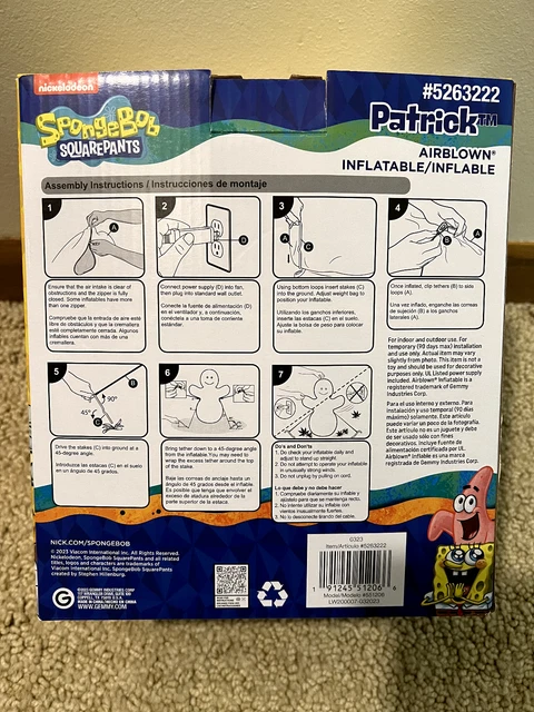 NICKELODEON SPONGEBOB SQUAREPANTS Patrick Star Pirate Halloween ...