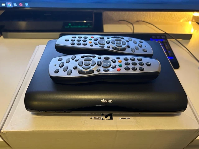 SKY HD BOX - Black - (Drx595L) + Two Remotes £30.00 - PicClick UK