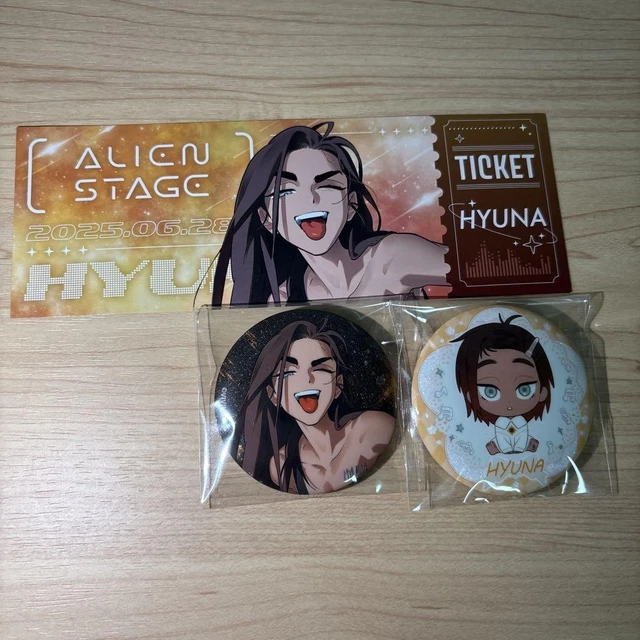 HYUNA ALIEN STAGE Can Badge & Ticket Card Set Bundle Japan $50.77 ...