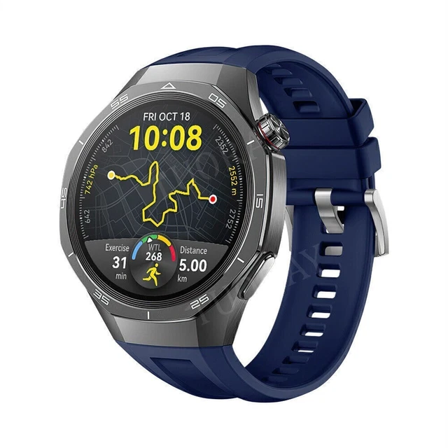 FOR HUAWEI WATCH GT 5 Pro 46mm Smart Watch Soft Sport Silicone Strap ...