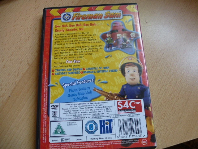 FIREMAN SAM FUN Run dvd £0.99 - PicClick UK