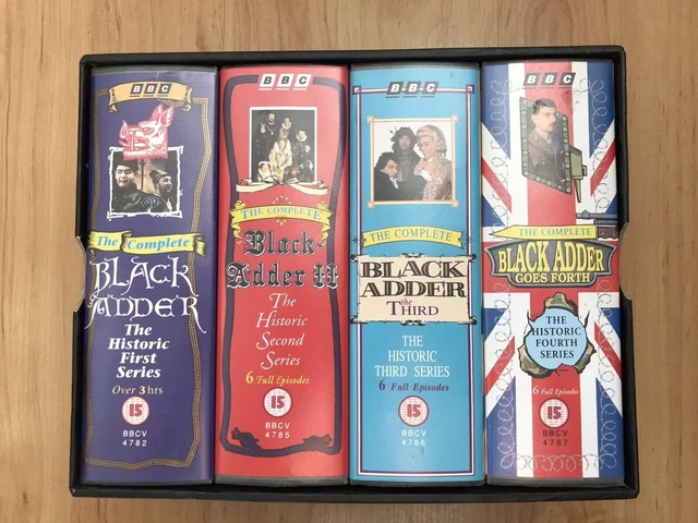BLACK ADDER BBC VHS Boxset Complete Series 1-4 £8.99 - PicClick UK