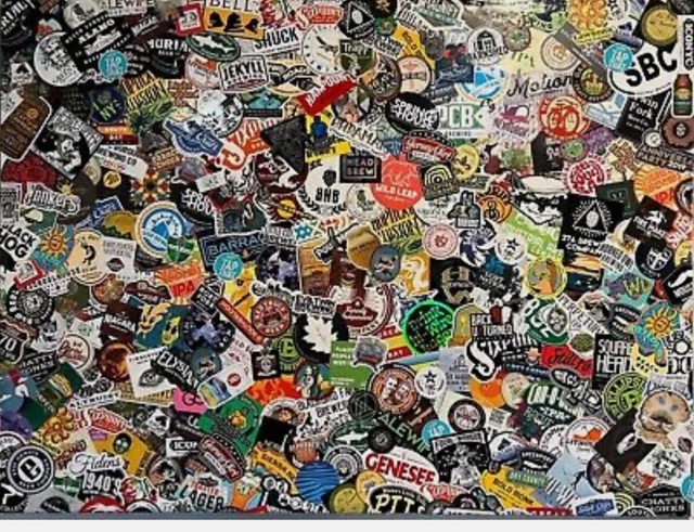 6 STICKER LOT from different Breweries random assortment per pack ...