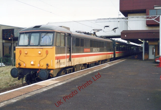 RAILWAY PHOTO 12X8 Class 86 86103 at Birmingham International Dec 1992 ...