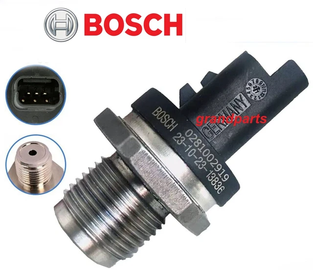 BOSCH FUEL RAIL Pressure Sensor for LAND ROVER Freelander L359 2.2 SD4 ...