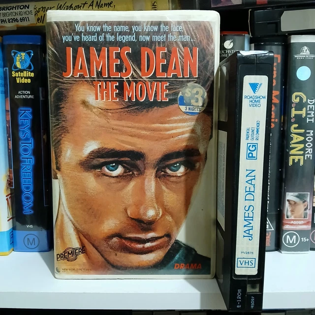1976 JAMES DEAN The Movie- Roadshow Premier Vhs- Michael Brandon ...