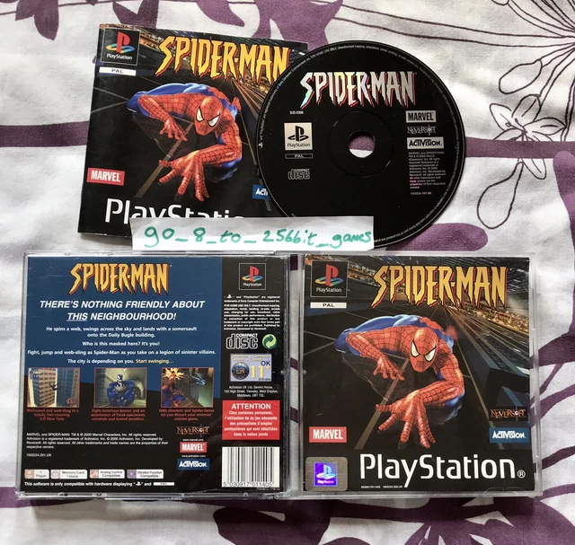 SPIDER-MAN (COMPLETE) SONY PlayStation 1, Ps1, Psone, Spiderman Marvel ...