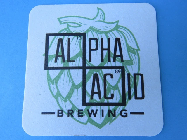 BEER COASTER : ALPHA ACID Brewing Co ~ Belmont, CALIFORNIE ** 1000 ...