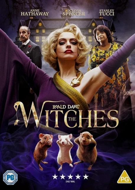 ROALD DAHL'S THE Witches (DVD-2020, 1-Disc) Anne Hathaway. "A Coven of ...