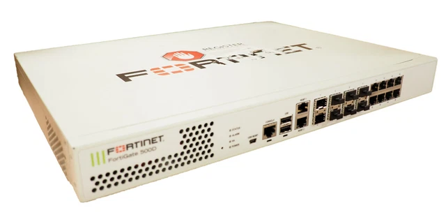 FORTINET FG-{500D} FORTIGATE 500D, 10xGE RJ45 ports, 8xGE SFP slots ...