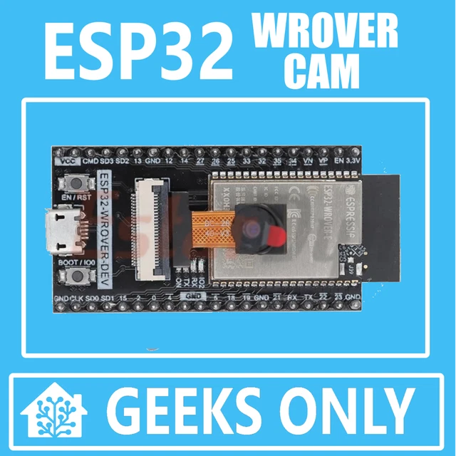 ESP32 WROVER CAM USB micro Connectivity WIFI Bluetooth HOME ASSISTANT ...