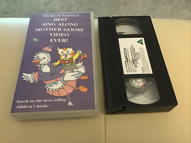BEST SING ALONG Mother Goose Video Ever - VHS Video Cassette Tape 1995 ...