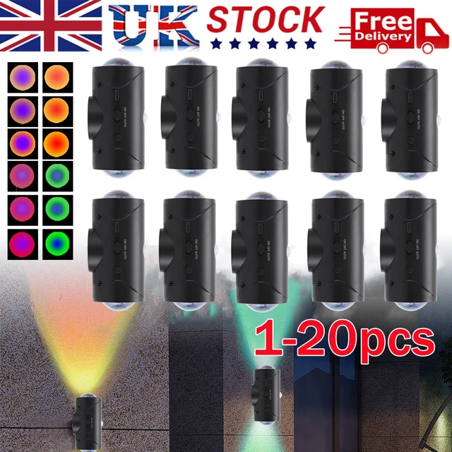 1-20X RGB COLOR Changing Night Light Smart Motion Sensor Rechargeable ...