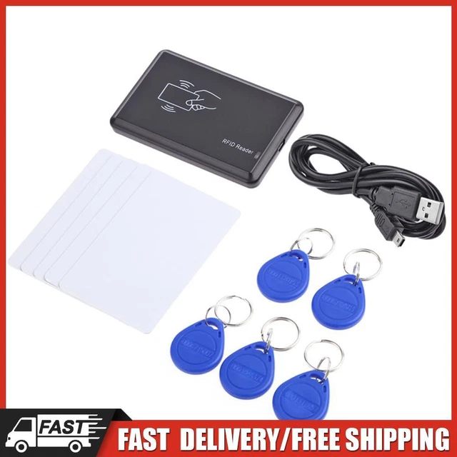 RFID USB SMART Card Reader 125khz Proximity Sensor with ID Cards Free ...