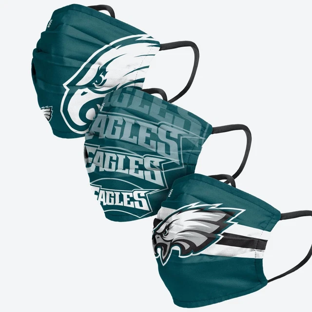 MEN'S PHILADELPHIA EAGLES NFL Football Foco Pack 3 Match Day Face ...