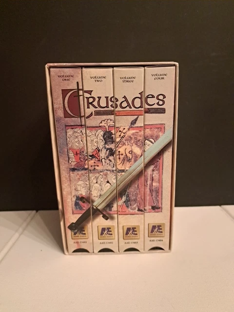 CRUSADES VHS TAPES 1995 History Channel BBC TV Terry Jones 4 Volumes £8 ...