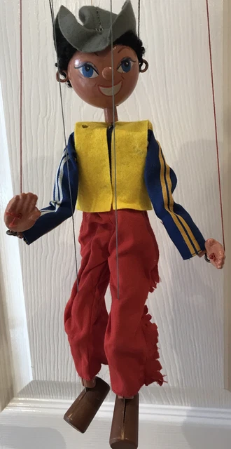 VINTAGE PELHAM PUPPET Cowboy Type SS - With Box - Handmade In England £ ...