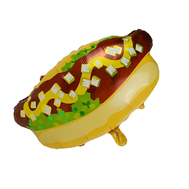 DOUCHE FEUILLE BALLONS Hot-Dog Ballons Alimentaire Mylar Ballons EUR 5 ...