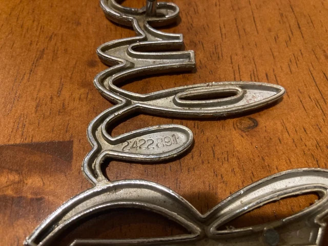 1964 PLYMOUTH BELVEDERE Fender Script Original Emblem #2422891 $50.00 ...