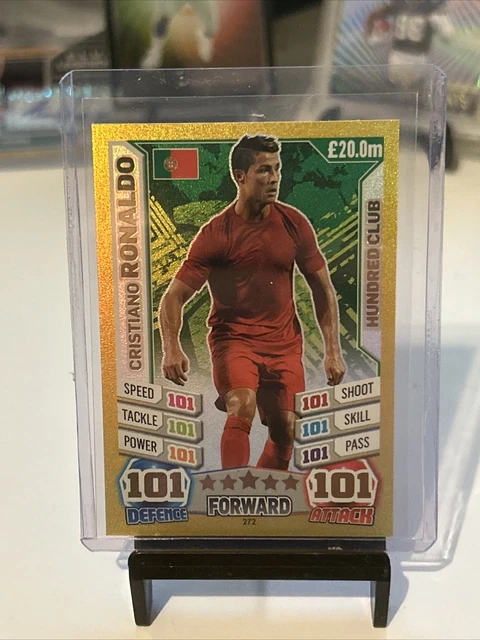 MATCH ATTAX WORLD Cup 2014 Cristiano Ronaldo 101 100 Club Man Utd CR7 ...