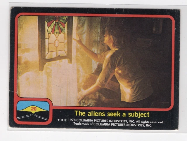 SCANLENS AUSTRALIAN GUM Card 1978: Close Encounters of the Third Kind ...