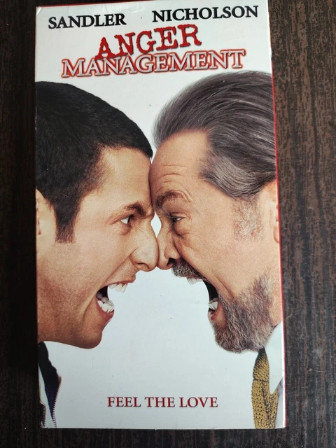 ANGER MANAGEMENT VHS Video Tape 2003 Adam Sandler Jack Nicholson Comedy ...
