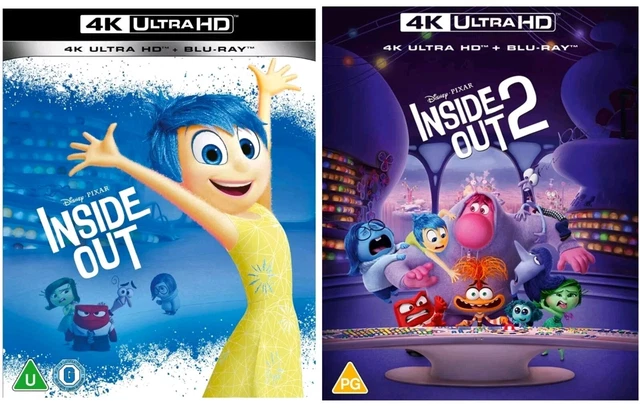 INSIDE OUT 1 and 2 - 4K Ultra HD + BLU-RAY £74.74 - PicClick UK
