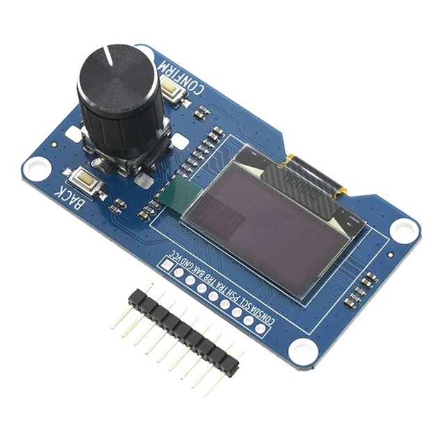 OLED DISPLAY SCREEN Combined with EC11 Rotary Encoder Module IIC ...
