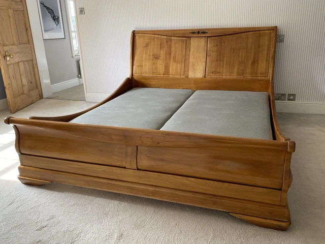 SUPER KING SIZE Cherrywood Sleigh Bed £1,026.68 - PicClick UK