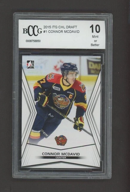 2015 ITG CHL Draft #1 Connor McDavid classé BCCG 10 comme neuf EUR 24 ...