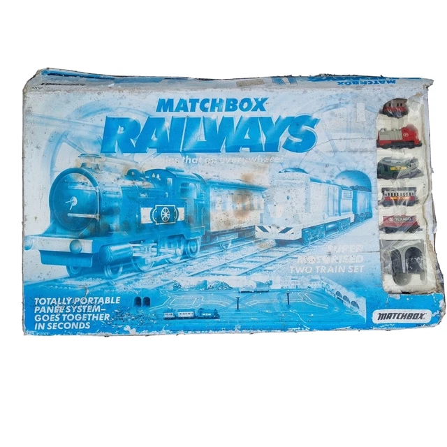 MATCHBOX RAILWAYS SUPER Motorised Two Train Set TN100 Vintage 1991 Box ...
